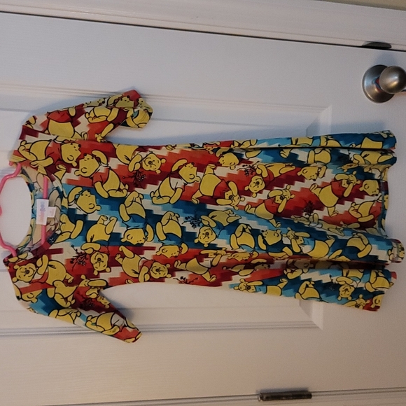 LuLaRoe | Dresses | 4th Of July Dress Lularoe Adeline Disney Winnie The ...